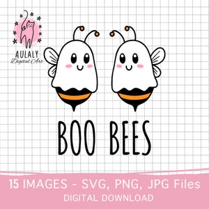 Boo Bees Svg, Boo Bees PNG , Boo Bees Shirts, Funny Halloween, Spooky ...