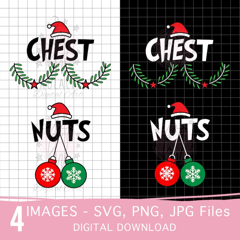 Chest Nuts Christmas SVG, Chest Nuts SVG, Christmas Couple Shirts ...