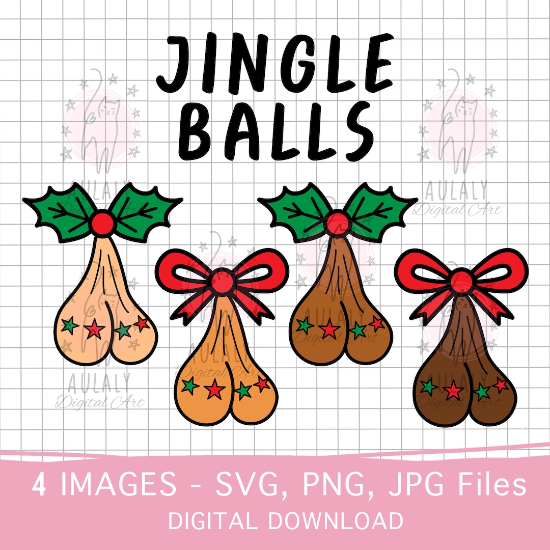 Jingle Balls SVG, Christmas Svg Png, Jingle Bells Svg Png, Christmas Couples Svg, Tinsel Tits ...