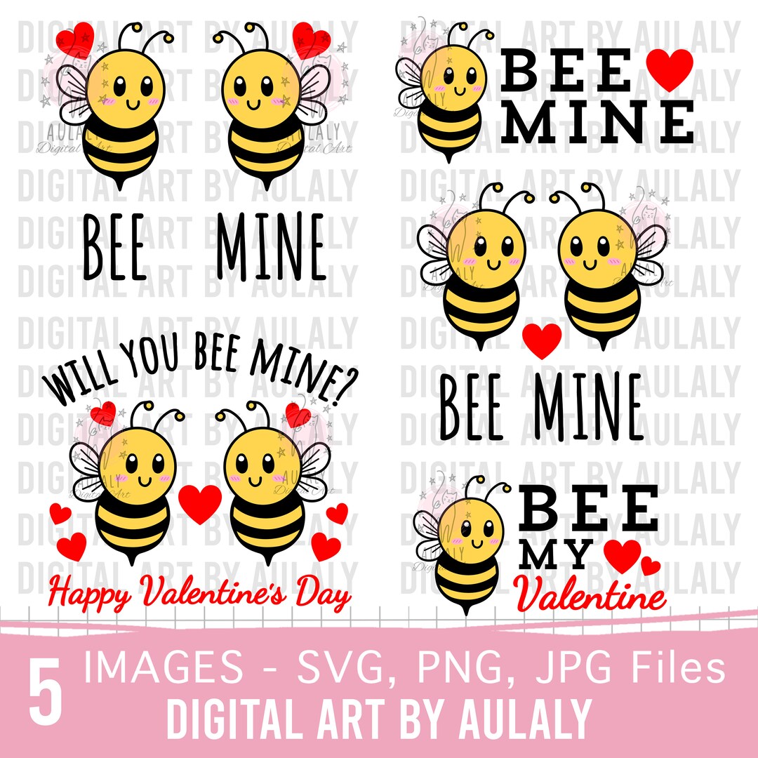 Bee Mine PNG, Bee Mine SVG, Honey Bee Mine Svg, Valentine's Day Svg ...