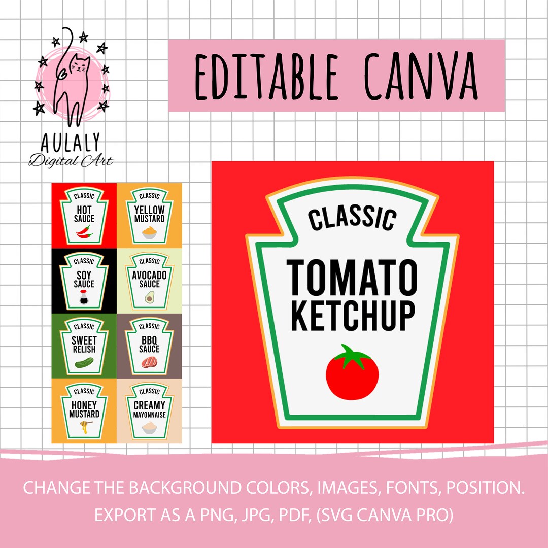 Condiment Editable, Tomato Sauce and Mustard , Best Friend Shirts ...