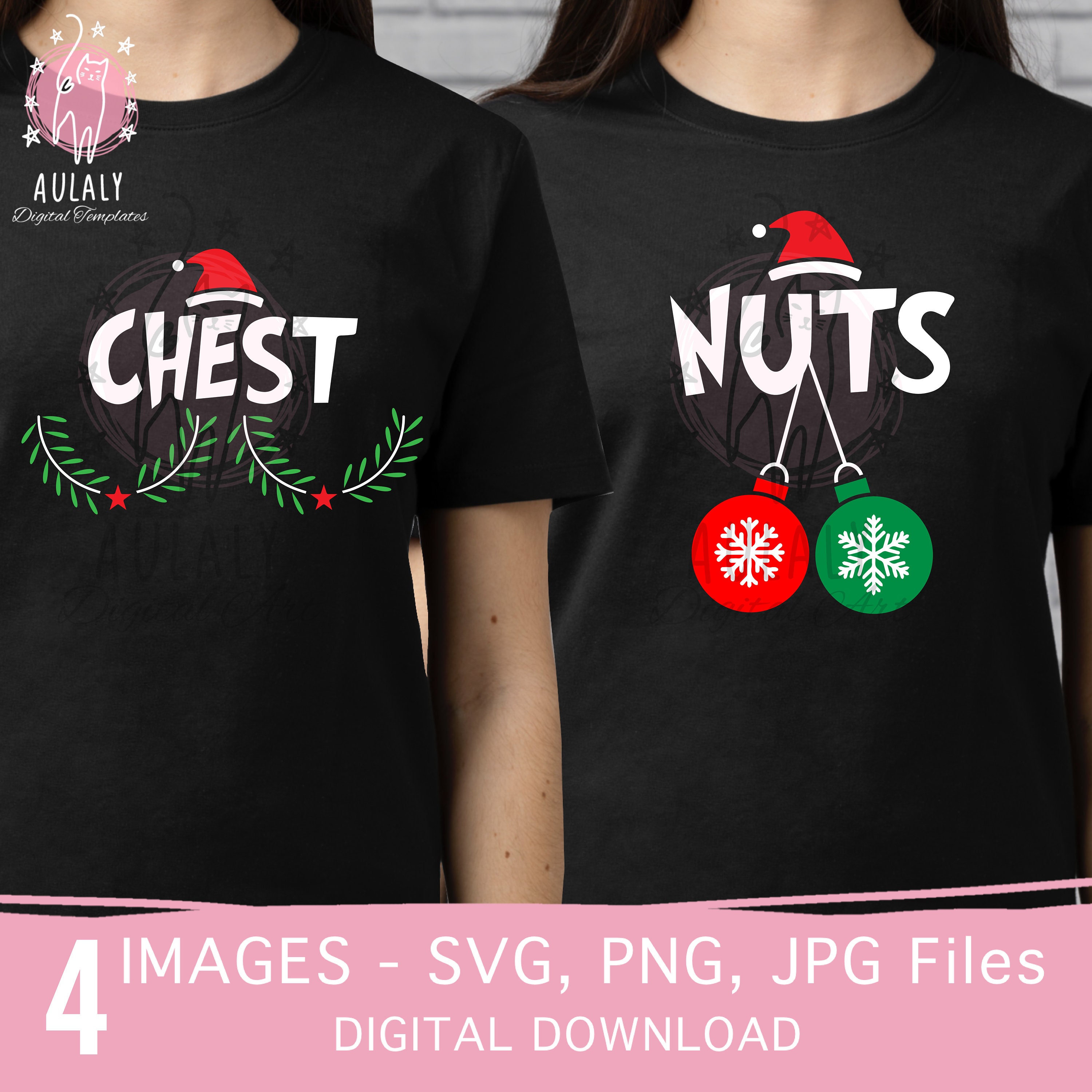 Chest Nuts Christmas SVG, Chest Nuts SVG, Christmas Couple Shirts ...