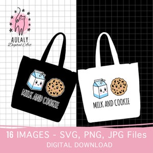 Milk and Cookie Bundle Svg, Milk and Cookie Png, Twin Bodysuit, Cute ...