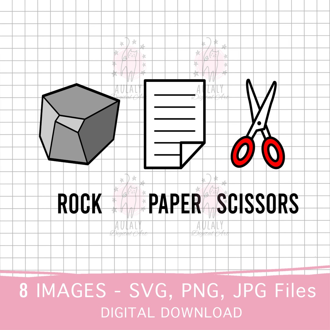 Rock Paper Scissors, Cricut SVG, Rock, Paper, Scissors, Thanksgiving ...