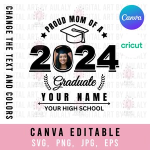 Editable Graduation Shirts, Graduation Template Canva 2024, Congrats ...