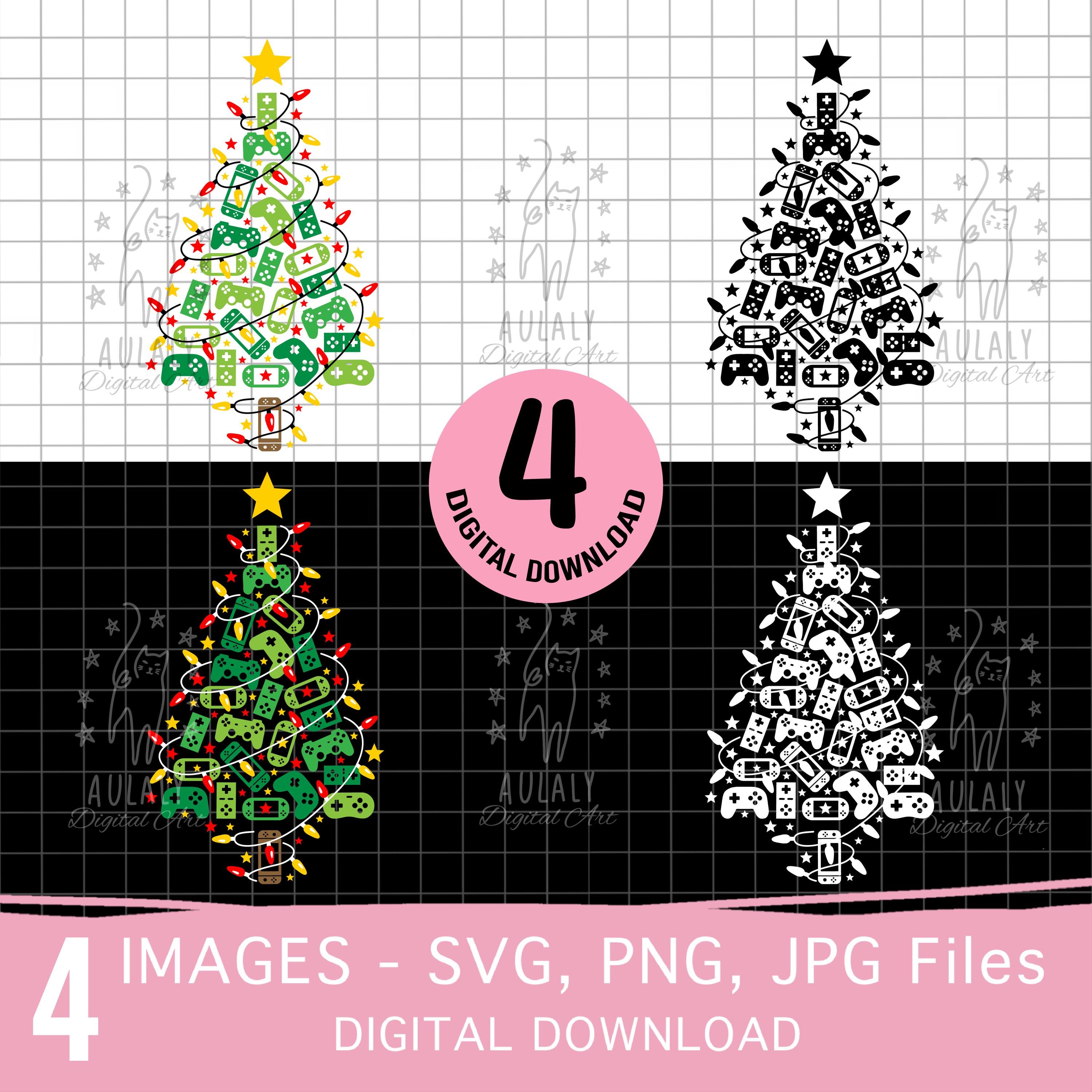 Christmas Game Controller SVG, Christmas Joysticks SVG, Funny Gamer ...