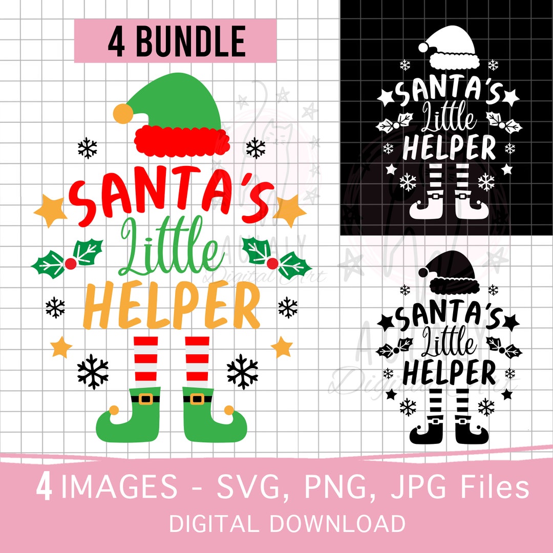 Santa's Little Helper SVG, Santa's Helper SVG, Little Helper, Christmas ...