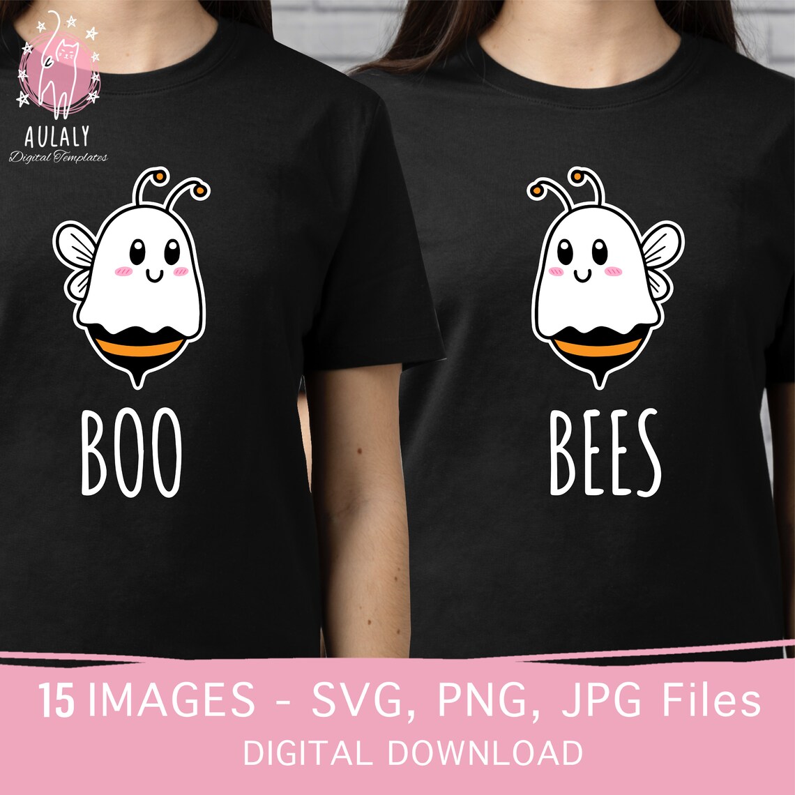 Boo Bees Svg Boo Bees PNG Boo Bees Shirts Funny Halloween - Etsy