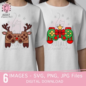 Christmas Joysticks SVG, Funny Gamer Christmas SVG, Christmas Santa ...