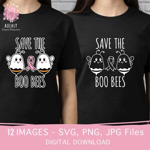 Save the Boo Bees Svg, Bees Breast Cancer, Save the Boo Bees PNG , Save ...