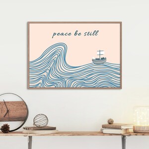 Peace Be Still Bible Print - Etsy