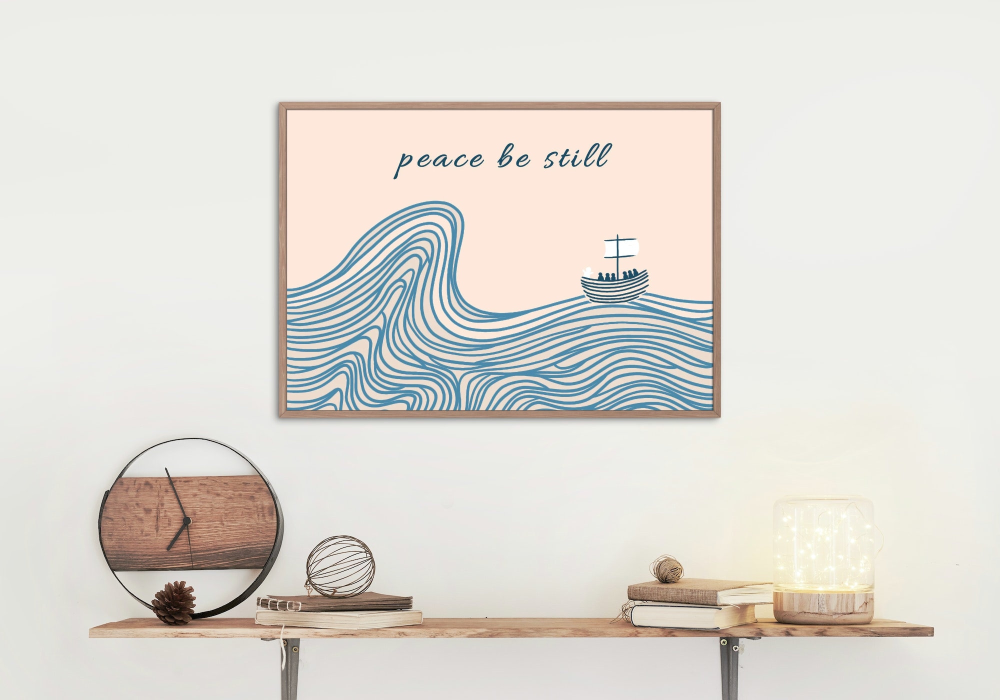Peace Be Still Bible Print - Etsy
