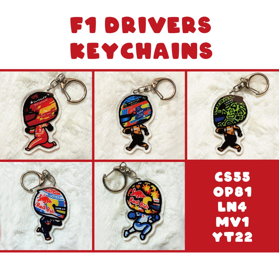 F1 Drivers Keychain (2024 Ver.) - Etsy