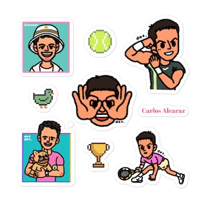 Carlos Alcaraz | Bubble-free Stickers - Etsy