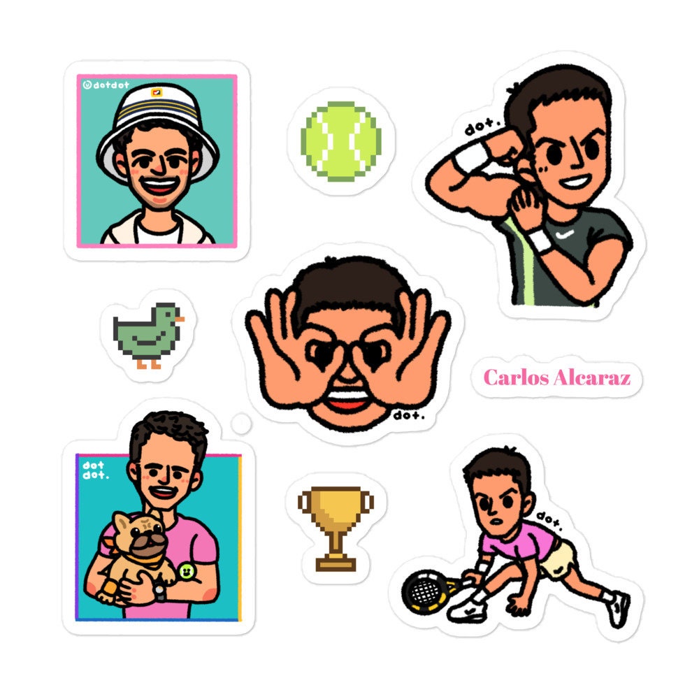 Carlos Alcaraz | Bubble-free Stickers - Etsy