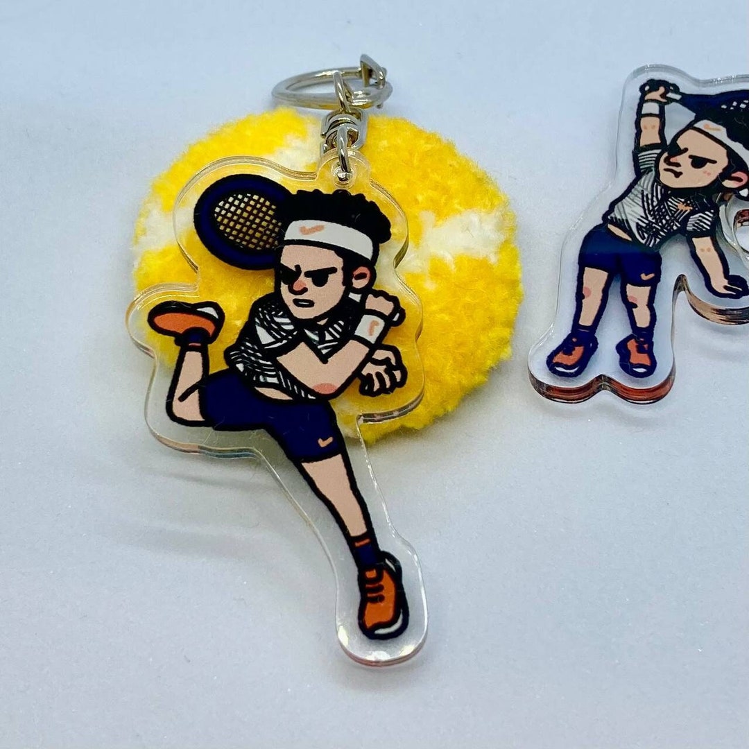 Roger Federer (forehand) | Clear Acrylic Keychain With Metal Clasp - Etsy