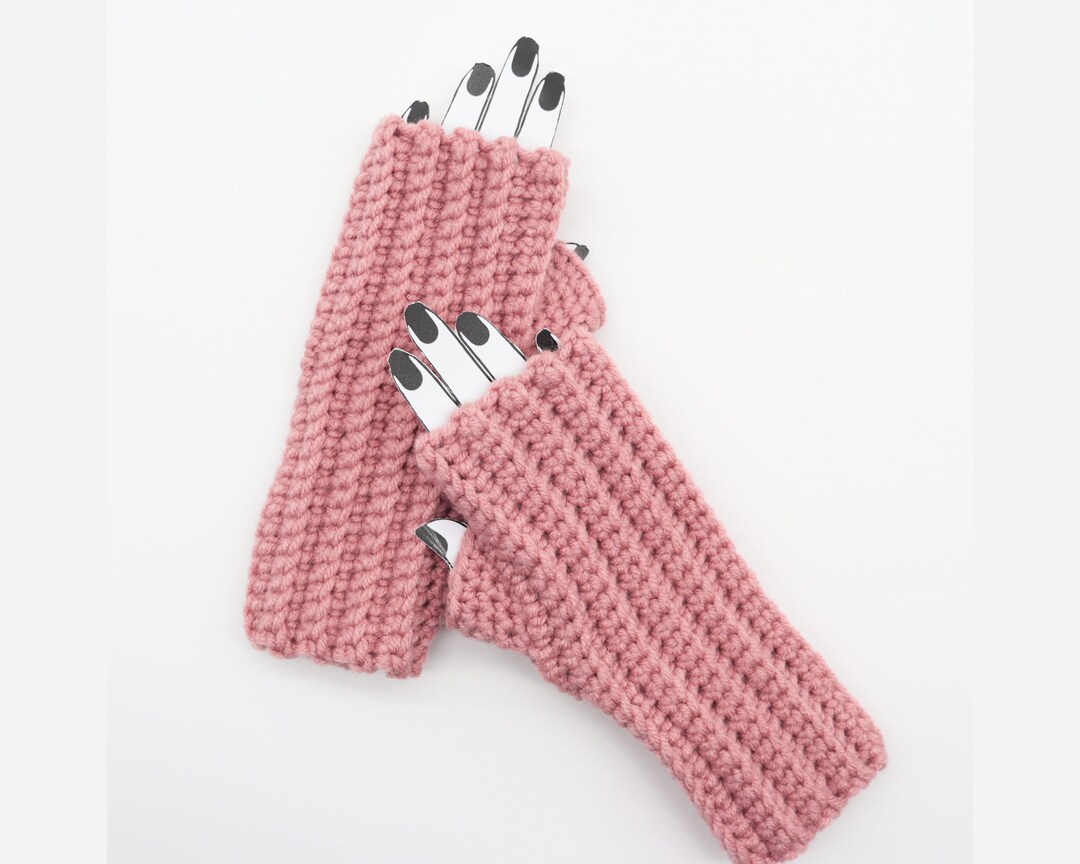 Crochet Gloves Pattern, Crochet Fingerless Gloves, Easy Crochet Pattern ...