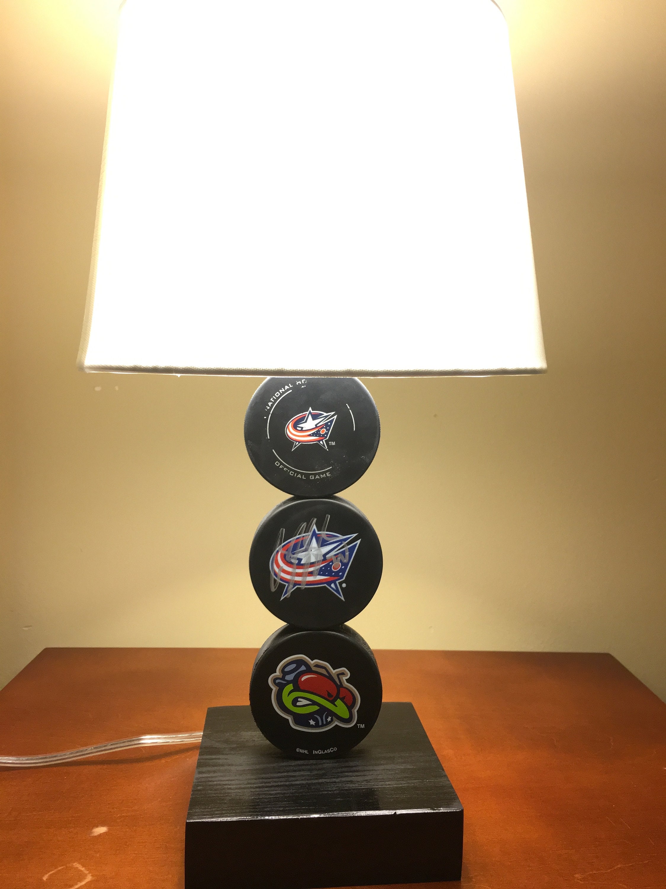 Hockey Puck Lamp - Etsy