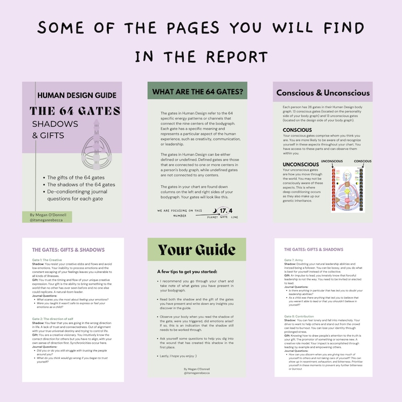 The 64 Gates Human Design Guide, the Shadow & the Gift - Etsy