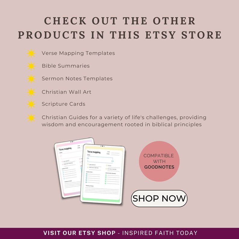 Sermon Notes Template - Bible Study Printable - Digital Church Notes ...