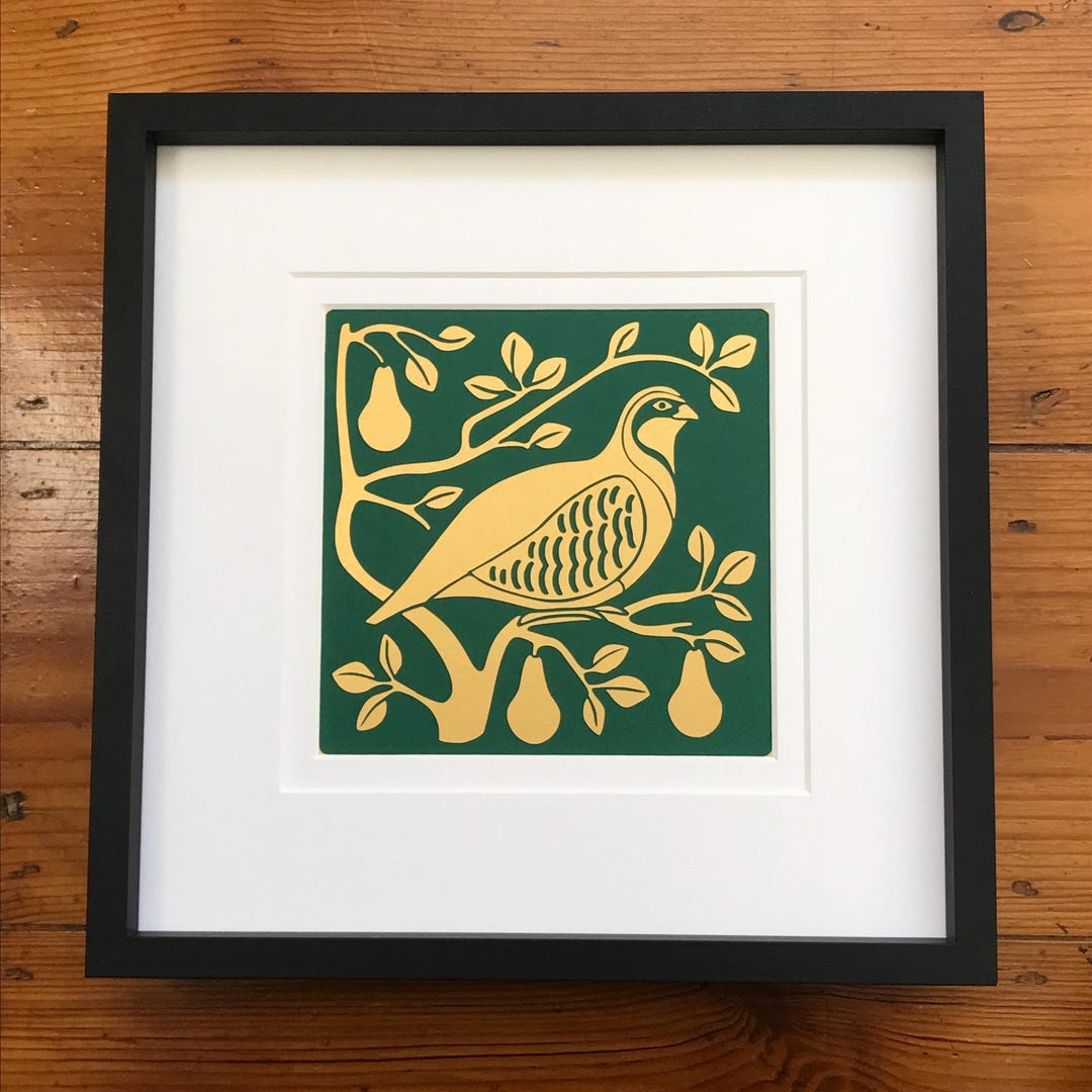 Partridge, Pear Tree Design. Cut Card Design. Smart, Elegant ...