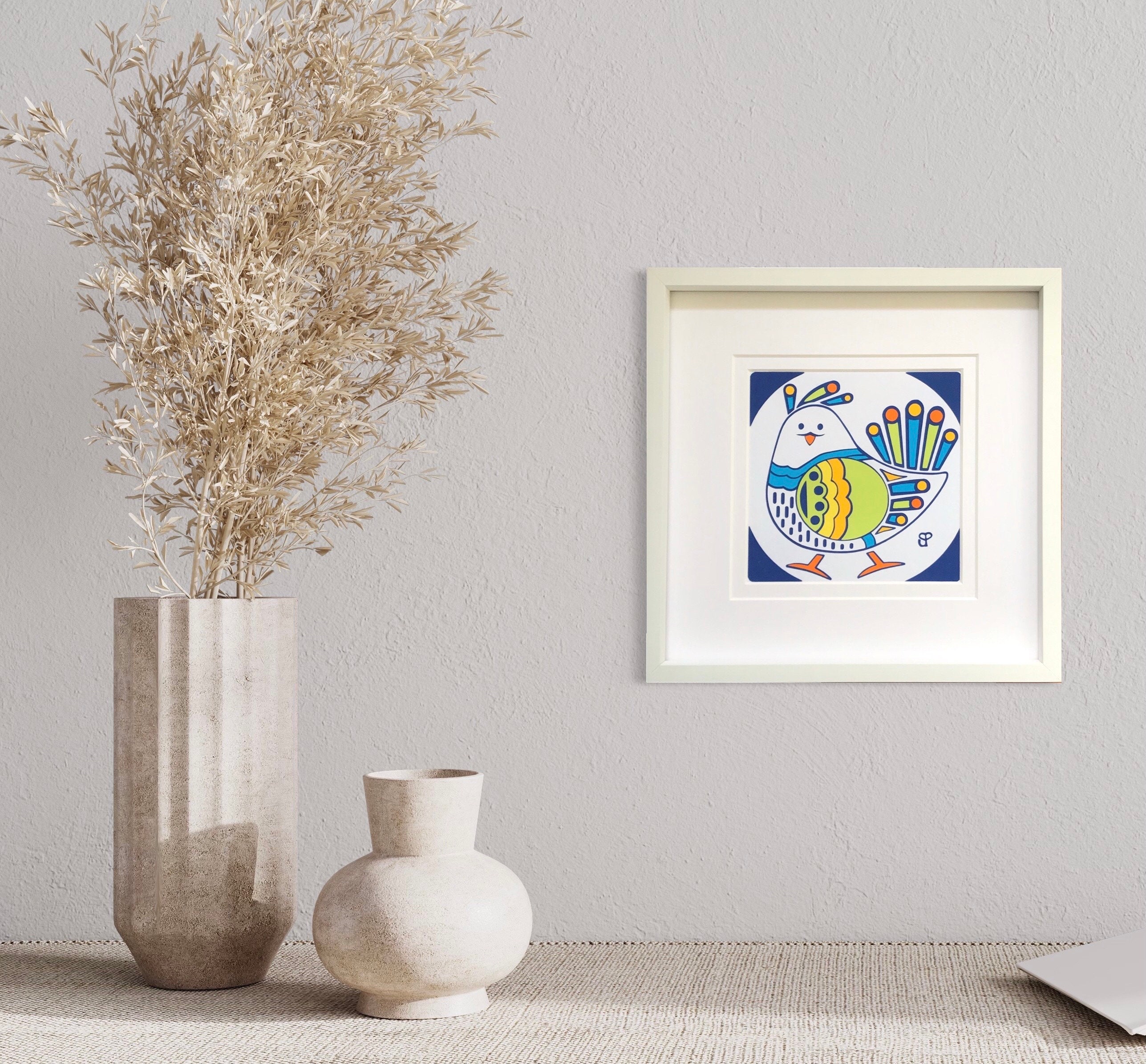 Fun Quirky Humour Colourful Bird Small Artwork Paper Cut - Etsy