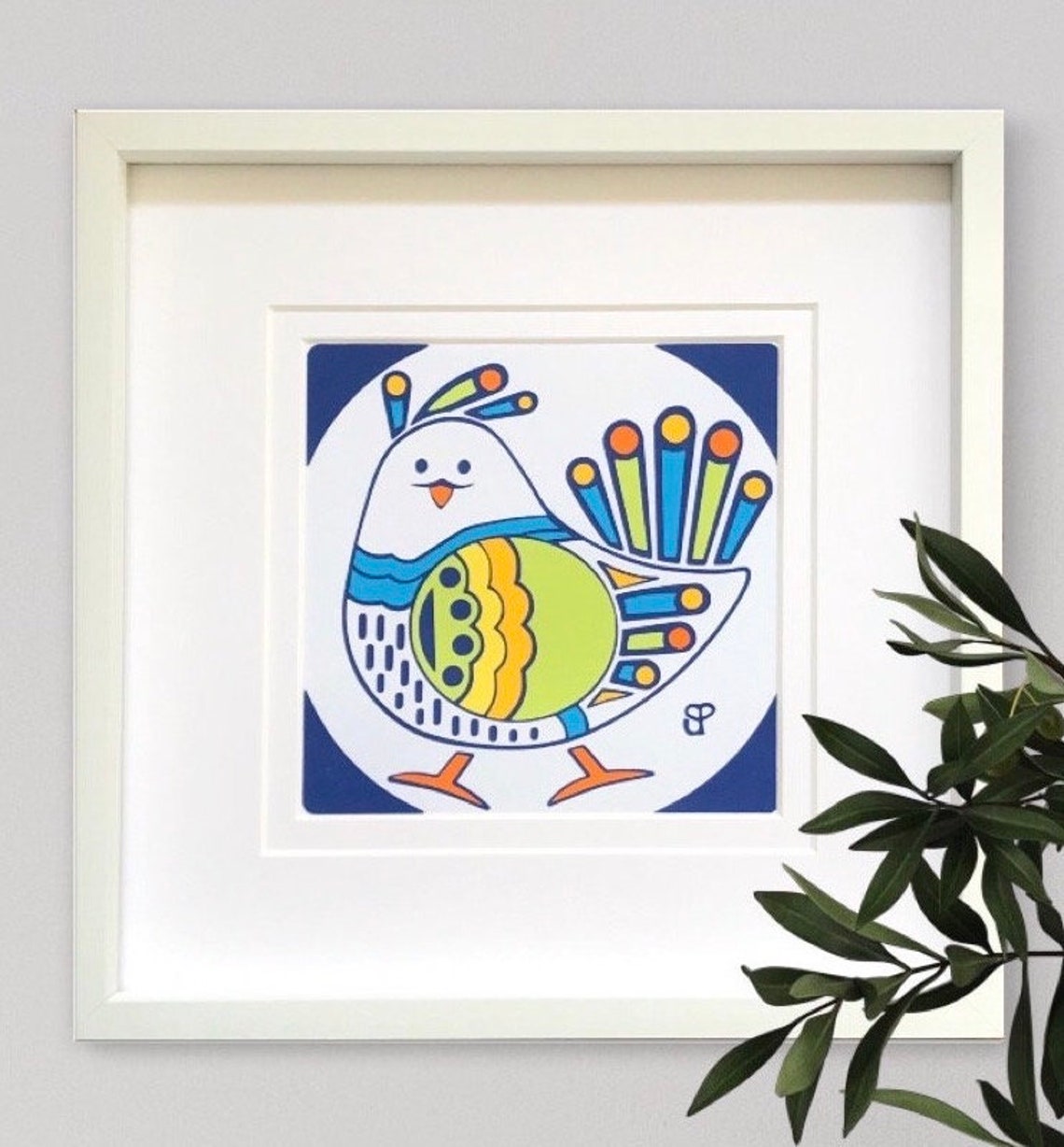 Fun Quirky Humour Colourful Bird Small Artwork Paper Cut - Etsy