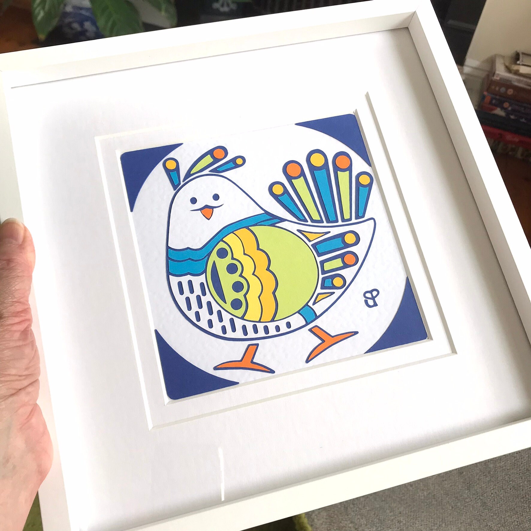 Fun Quirky Humour Colourful Bird Small Artwork Paper Cut - Etsy