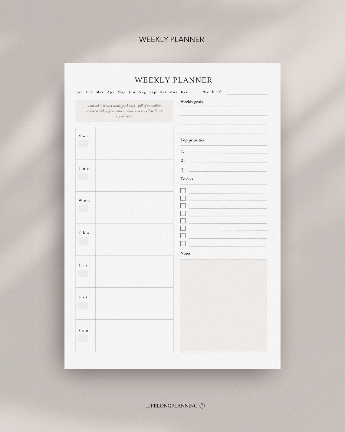 Planner Bundle, Daily Planner Printable, Weekly Planner Printable ...