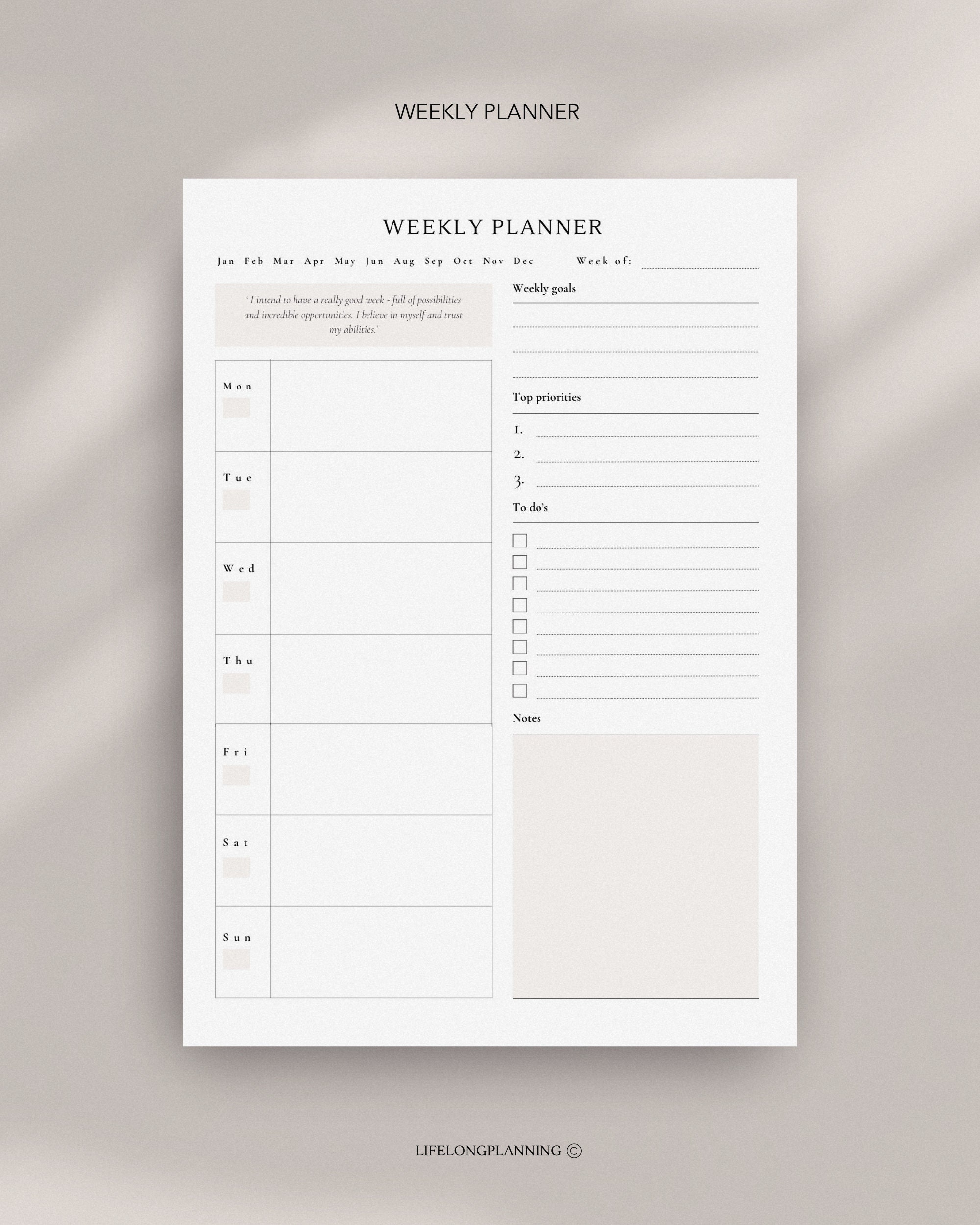 Planner Bundle, Daily Planner Printable, Weekly Planner Printable ...