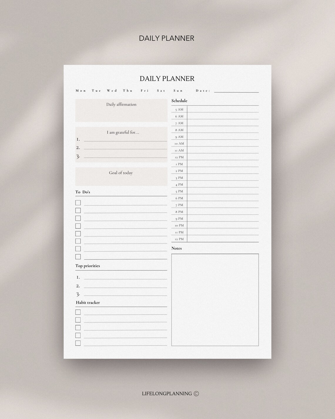 Planner Bundle, Daily Planner Printable, Weekly Planner Printable ...