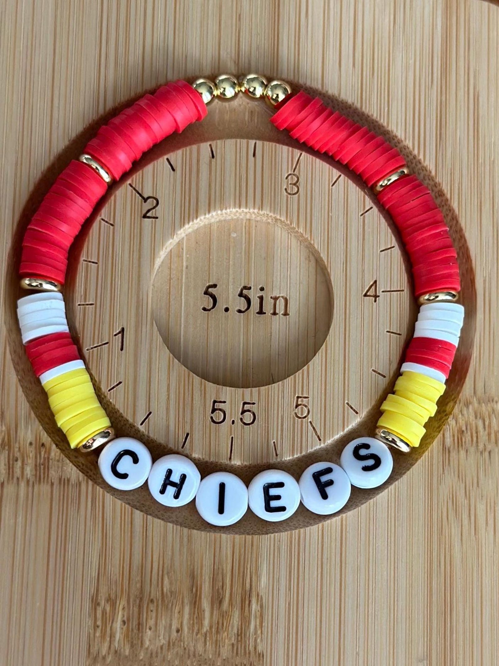 Chiefs Bracelet With Gold Filled Beads - Etsy