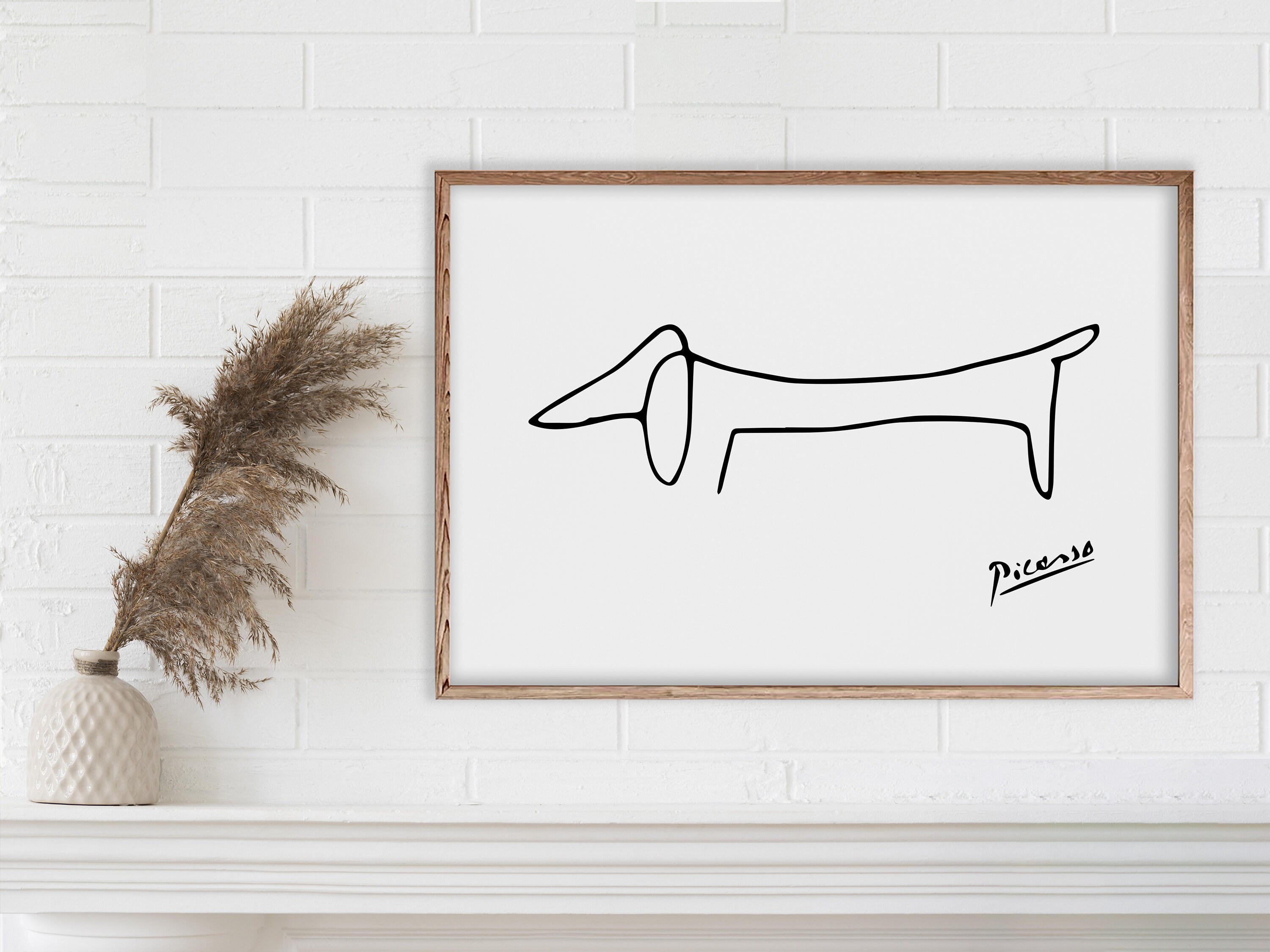 Picasso Dog Print Picasso Animal Art Picasso Line Drawing Modern ...