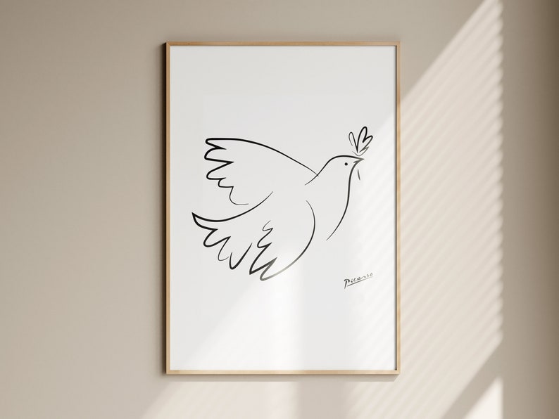 Picasso Bird Print Picasso Animal Art Picasso Line Drawing Modern ...
