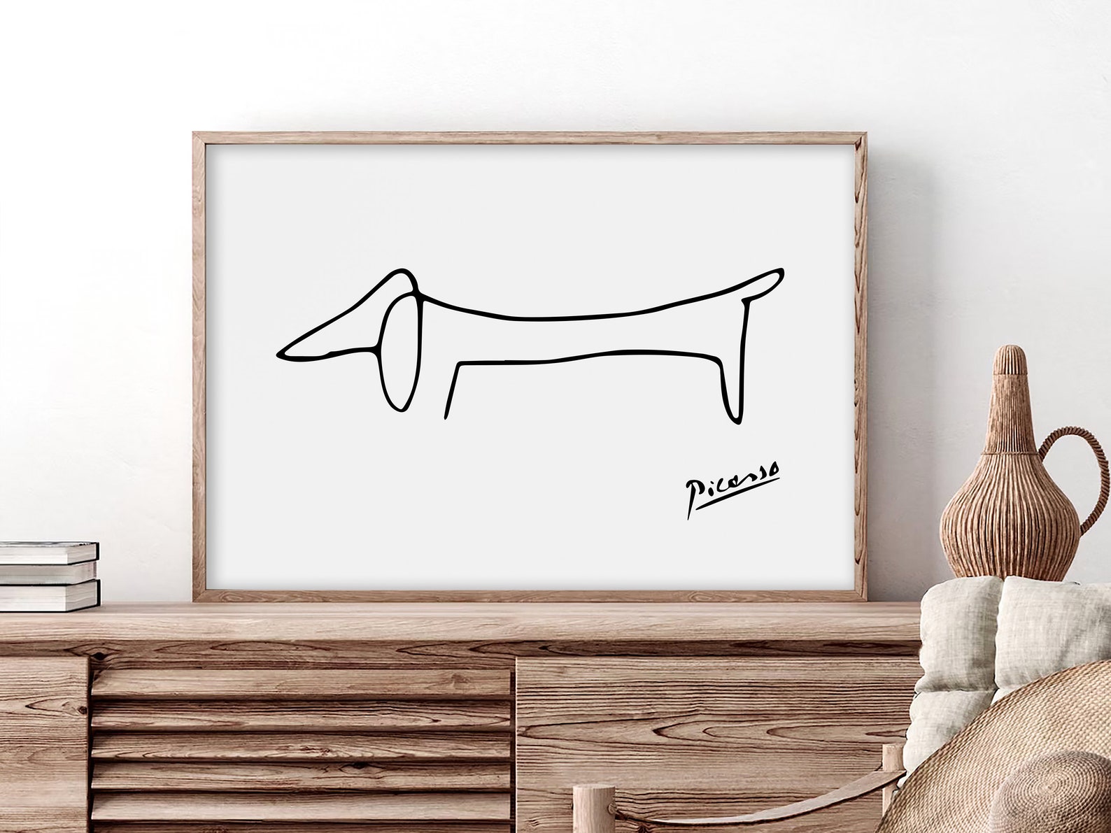 Picasso Dog Print Picasso Animal Art Picasso Line Drawing Modern ...