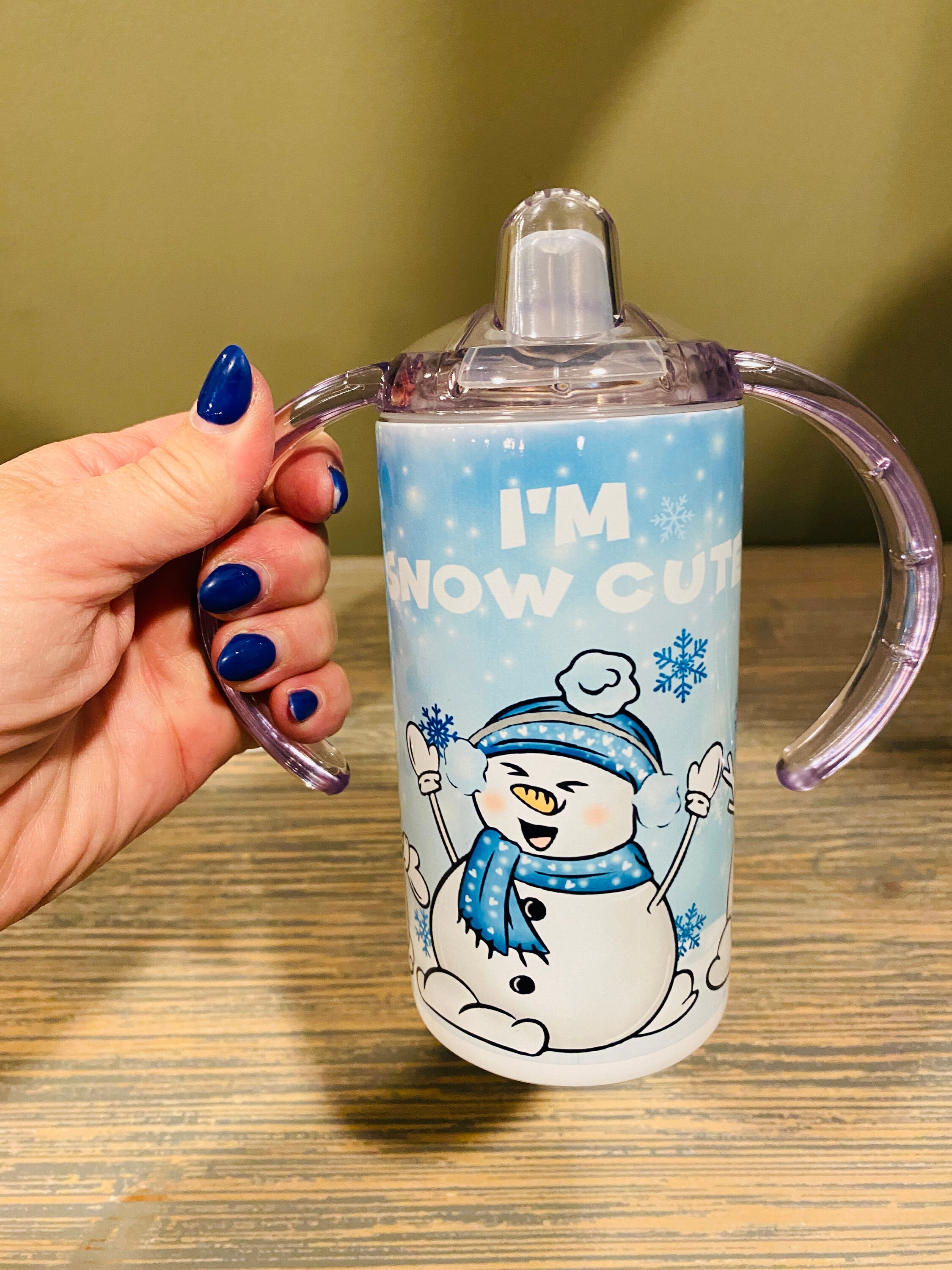 Sippy Cups With I'm Snow Cute Design - Etsy