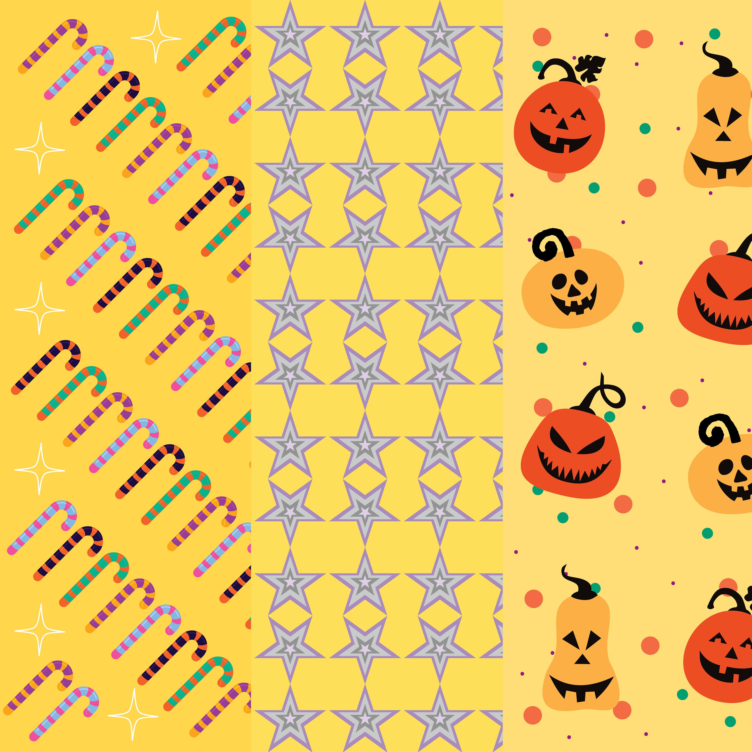 Spooky Halloween Digital Pattern Collection 21 High-res - Etsy