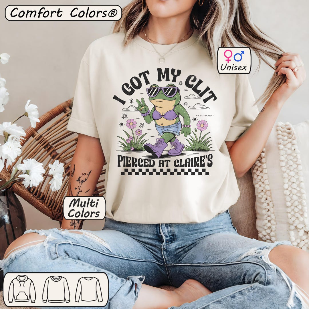 Funny Frog Graphic Tee, Comfort Colors Unisex Shirt - Etsy