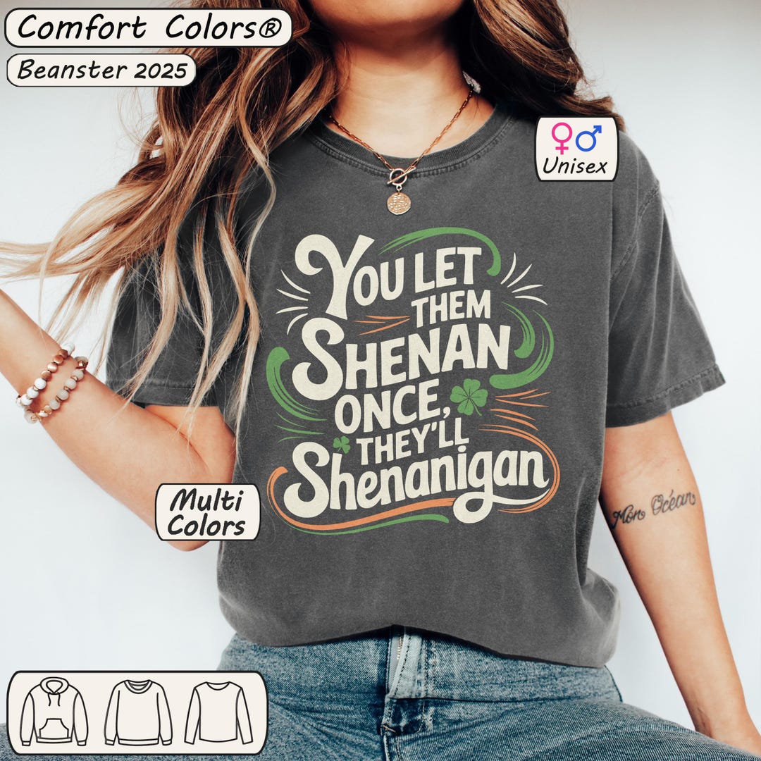 St. Patrick's Day Comfort Colors T-shirt: Shenanigan Meme Tee - Etsy