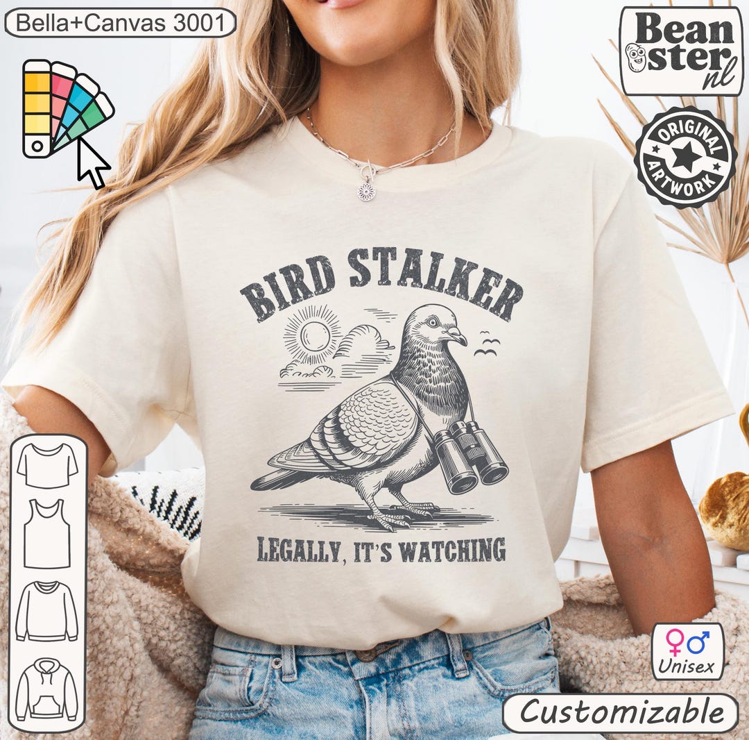 Bird Watcher Shirt, Birdwatching Gift, Funny Birding Tshirt, Vintage ...
