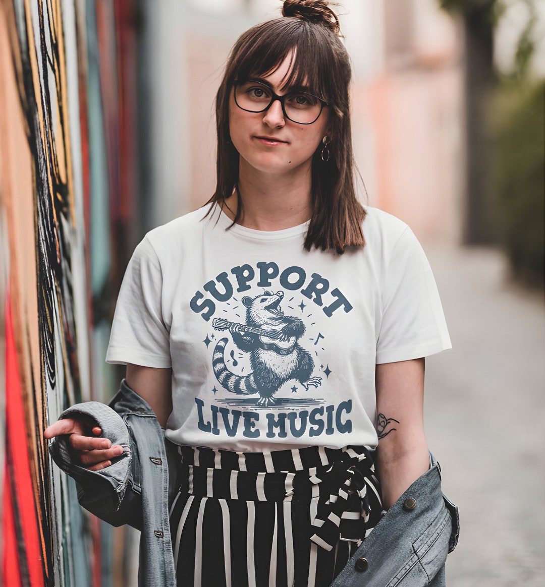 Support Live Music Shirt Local Bands Supporter Tshirt Vintage Possum ...