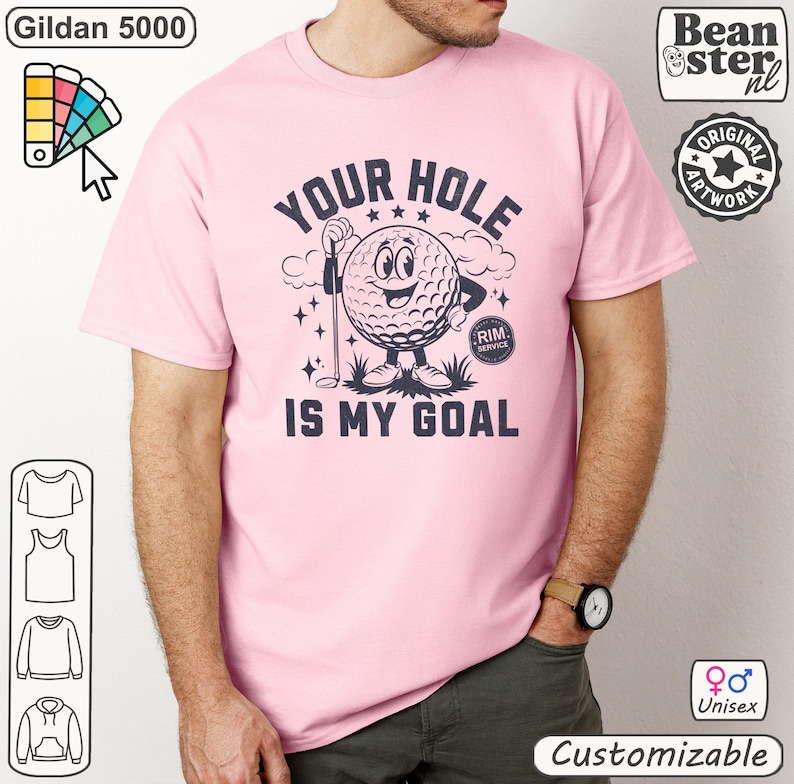 Your Hole is My Goal Shirt Inappropriate Tshirt Funny Golf Gift ...