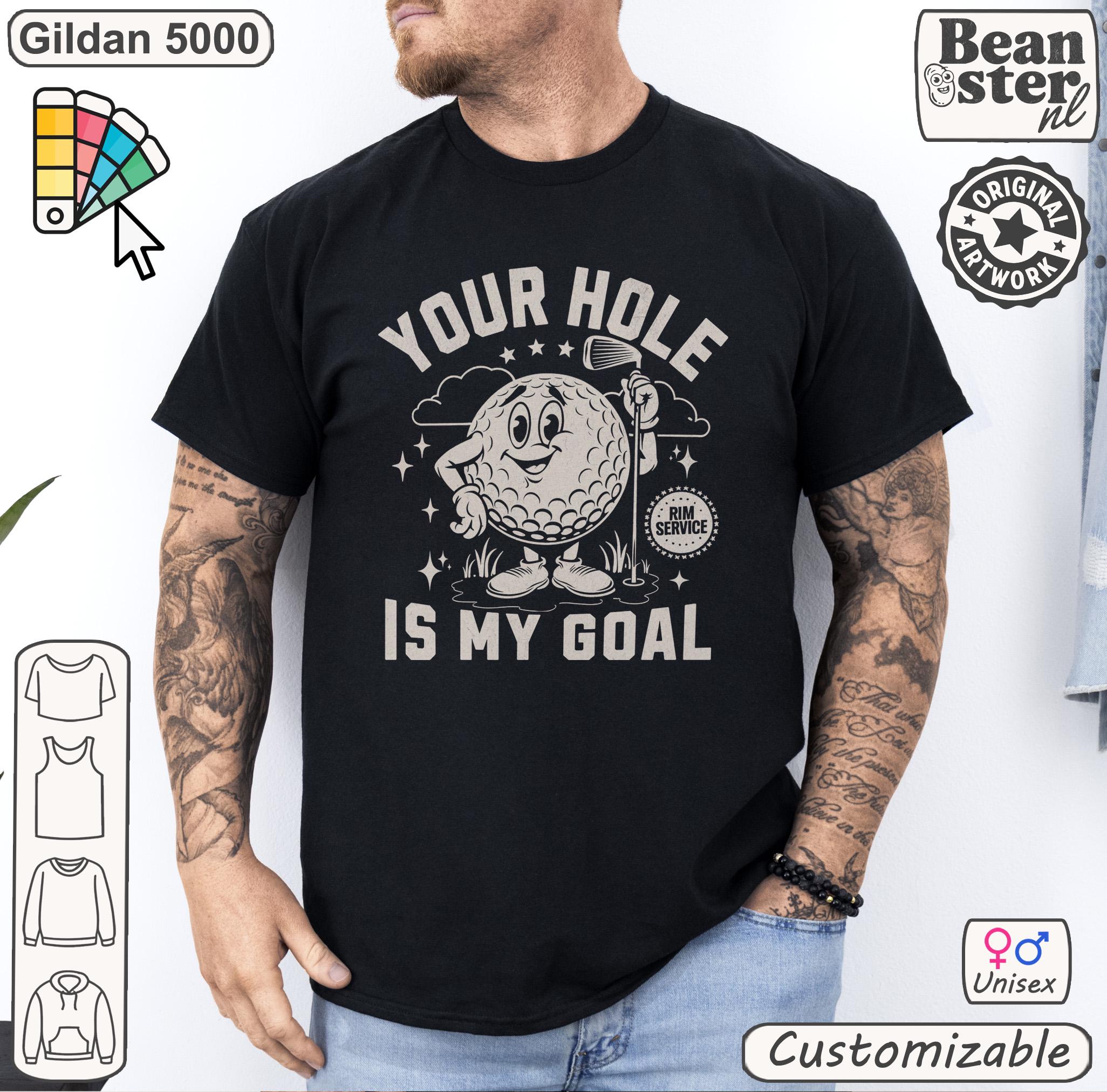 Your Hole is My Goal Shirt Inappropriate Tshirt Funny Golf Gift ...