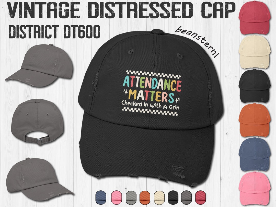 Funny Attendance Hat Retro School Secretary Cap for Attendance Teacher ...