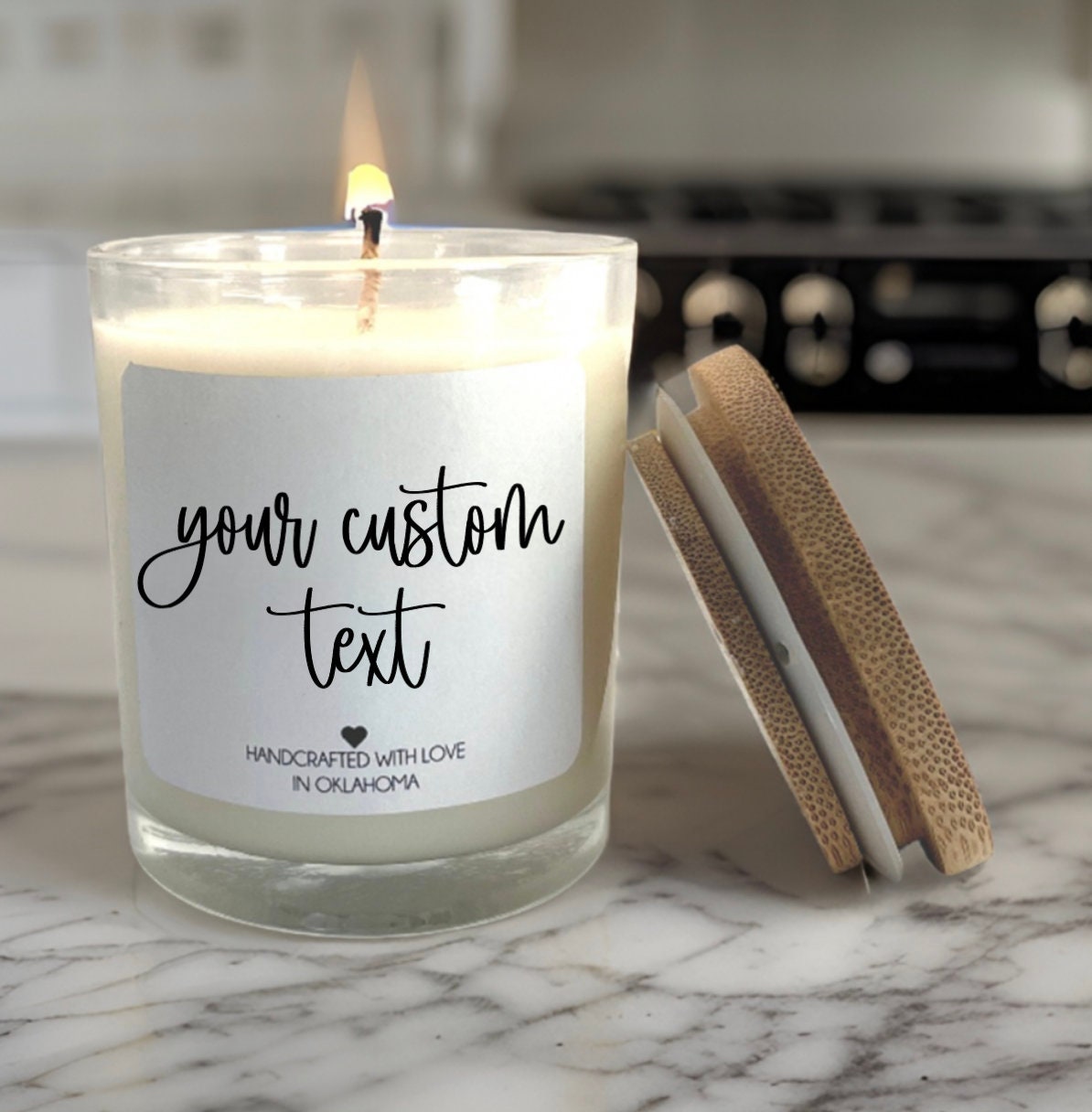 Custom Candle, Blank Label Candle, Personalized Candle, Soy Candle ...