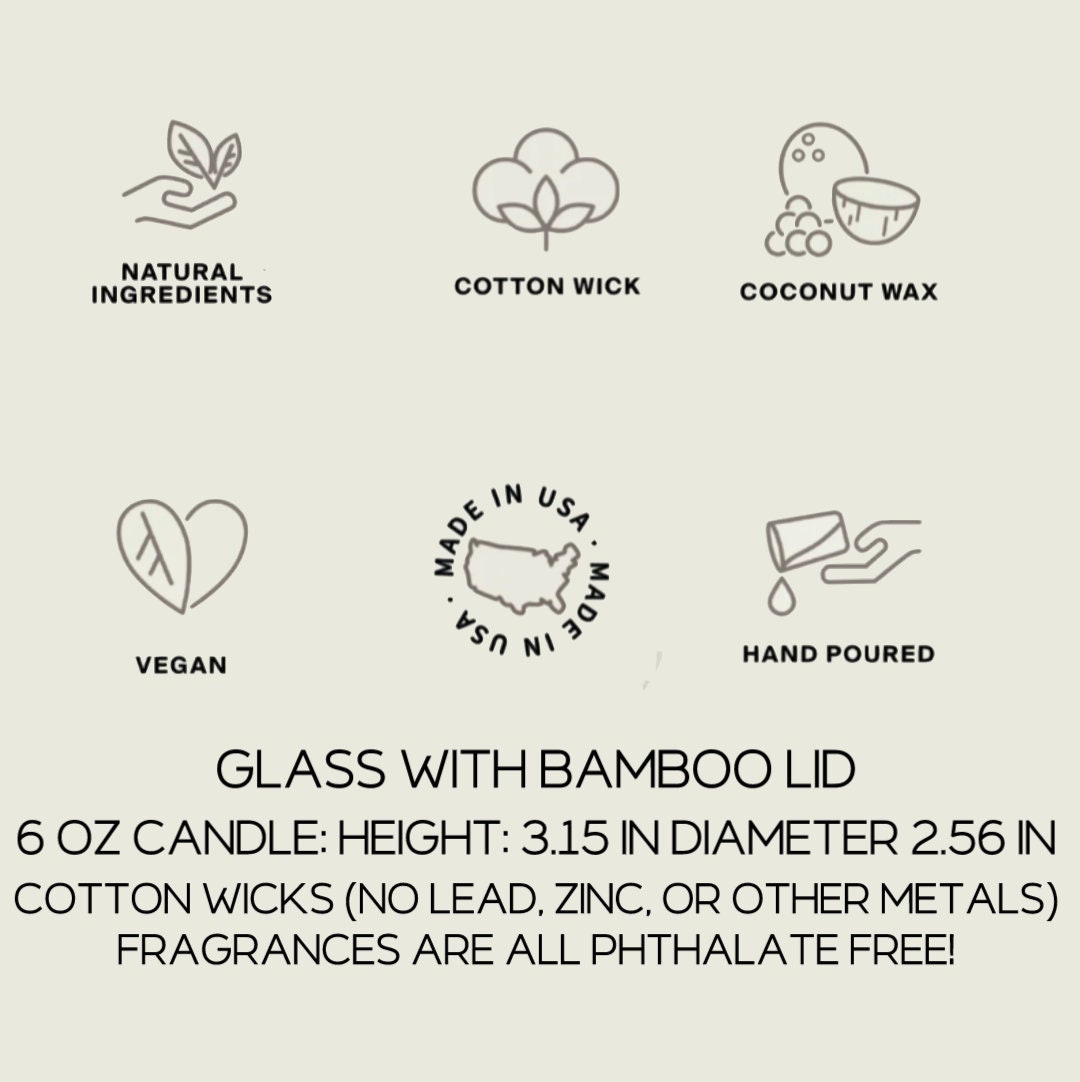 Custom Candle Blank Label Candle Personalized Candle Soy Candle