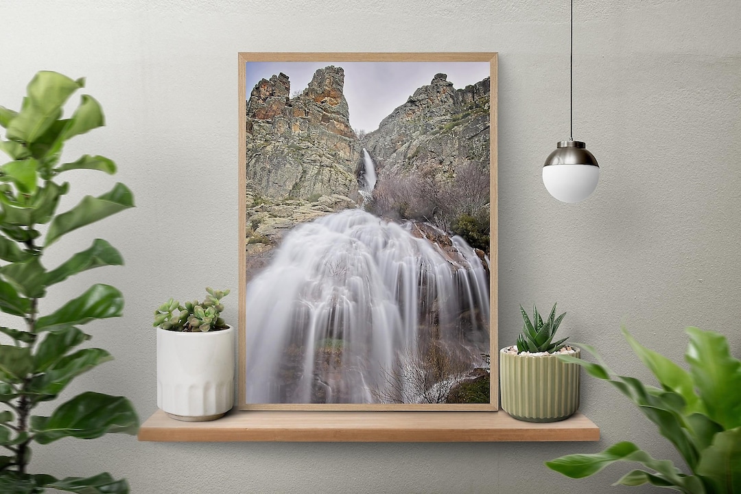 Waterfall Long Exposure Print: Spring Thaw Landscape Decor - Etsy