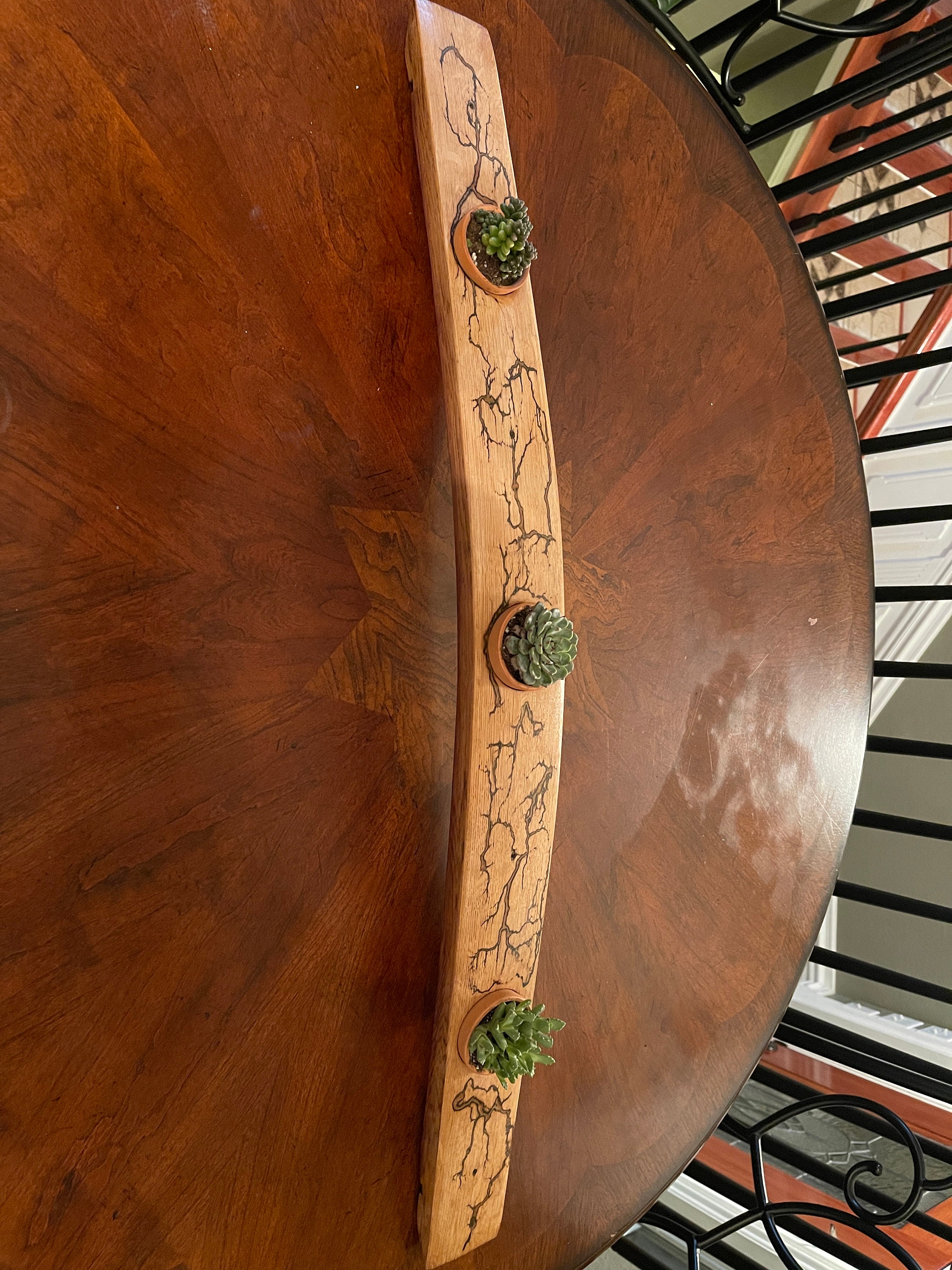 Stave015 Wine Stave Table Centerpiece W/ 3 2 Holes for Optional 3 ...