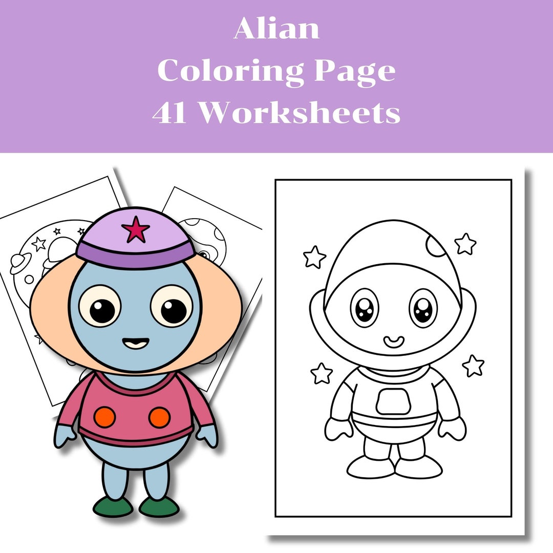 Alian Coloring Pages, Coloring Sheets, Preschool, Worksheets, Printable ...