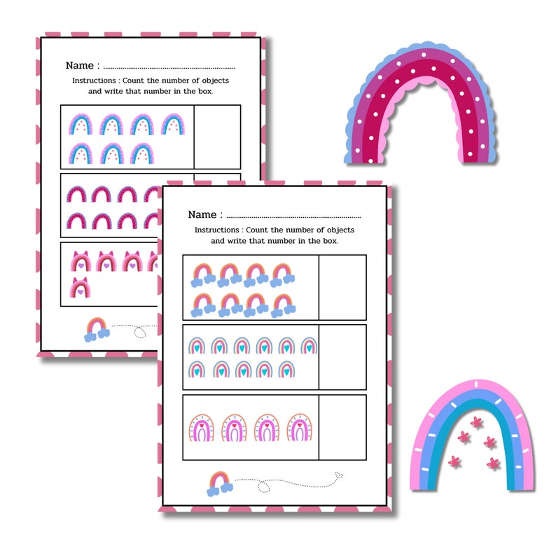 Count and Write the Number Worksheets , Math, Kindergarten & 6th ...